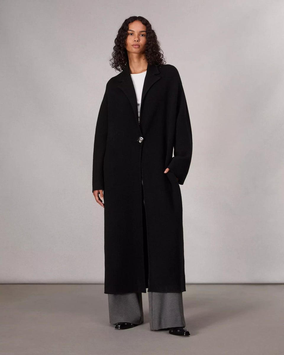 Bridget Sweater Coat in Black – Edit and Co